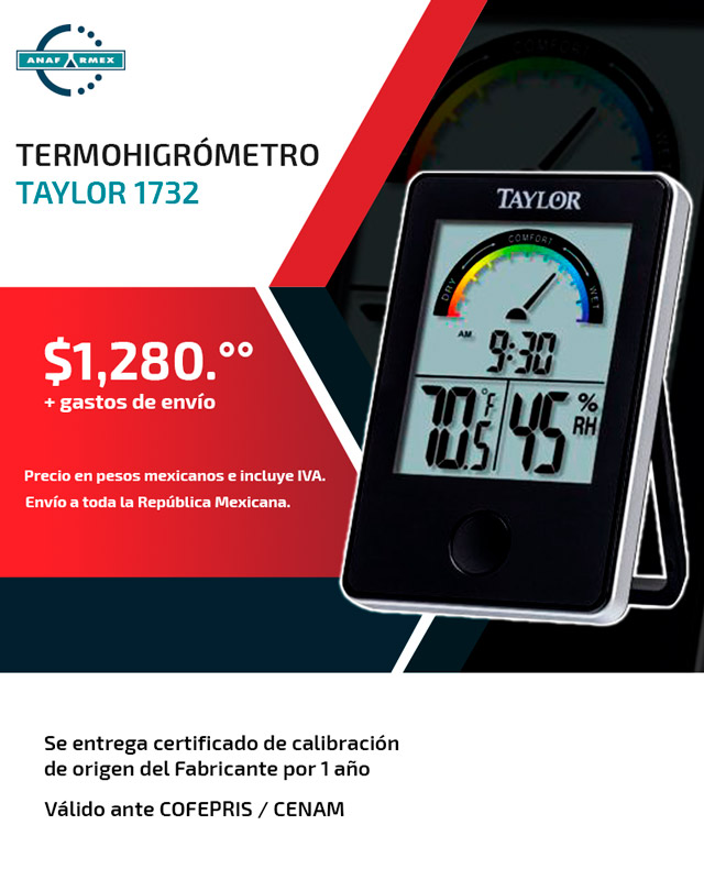 Termohigrometro para Farmacia | ANAFARMEX