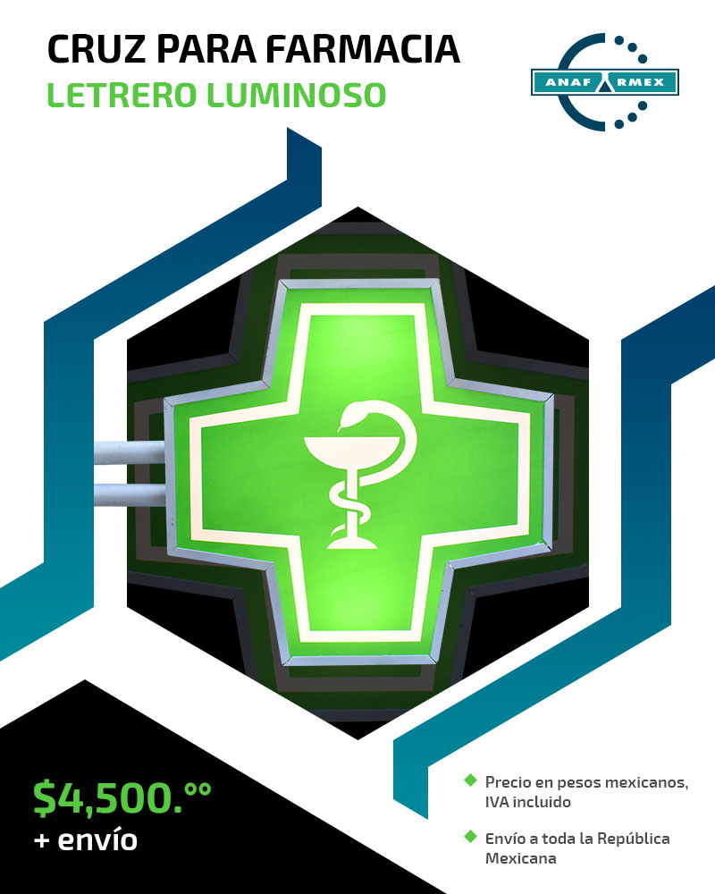 Cruz Luminosa para Farmacia | ANAFARMEX