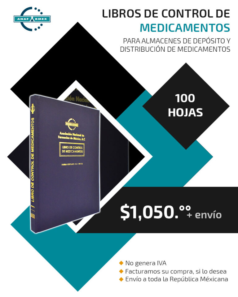 Libros de Control de Medicamentos para Almacenes | ANAFARMEX