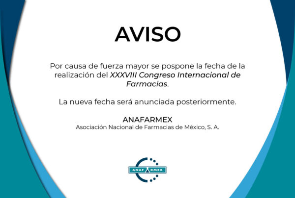 AVISO: XXXVIII C. I. F. | ANAFARMEX
